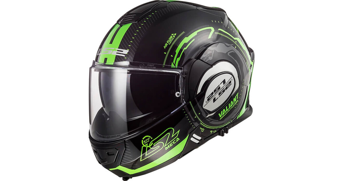 LS2 FF399 Valiant Lumen / H-V Yellow Motorradklapphelm - inSPORTline