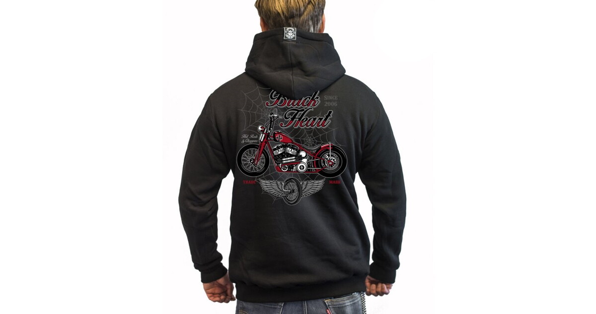 BLACK HEART Red Baron Chopper Sweatshirt - inSPORTline