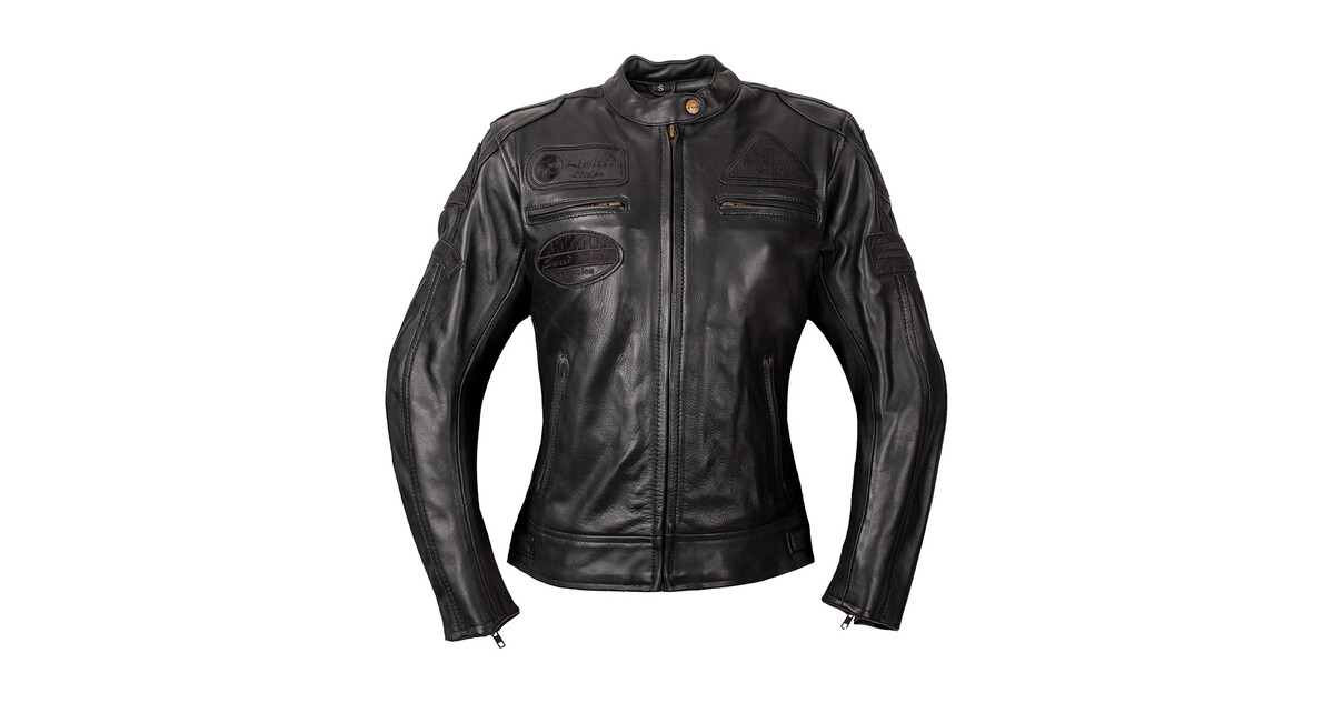 Damen Leder Motorradjacke W-TEC Urban Noir Lady - inSPORTline