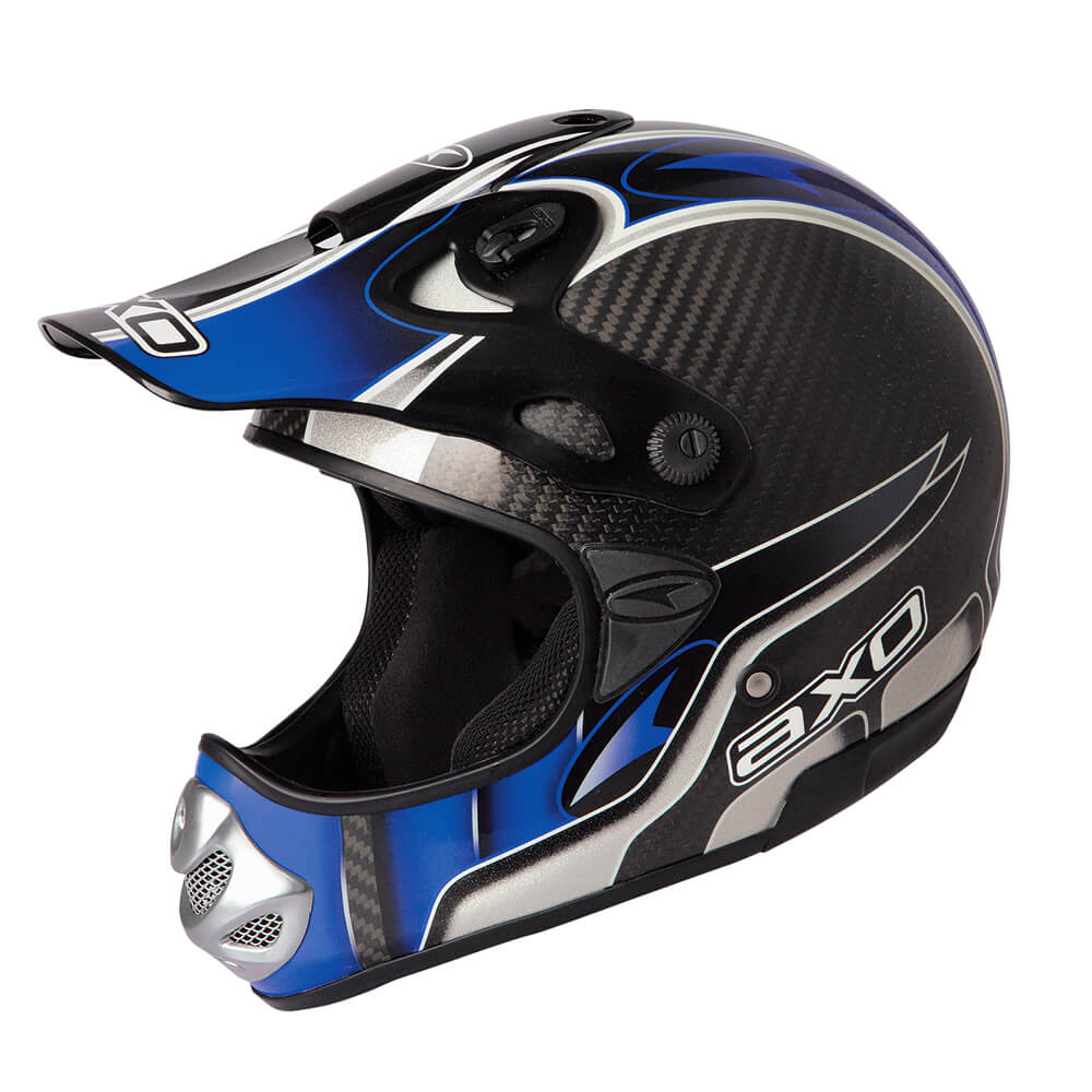 AXO MM Carbon Evo Motocross Helm - blau - inSPORTline