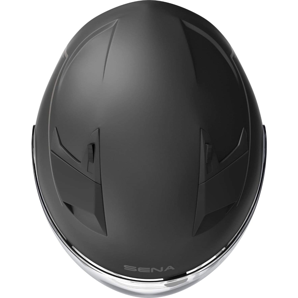 SENA Outstar Motorradhelm mit integriertem Headset - weiß glänzend ...
