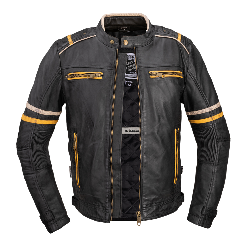 Herren Leder Motorradjacke W-TEC Traction - inSPORTline