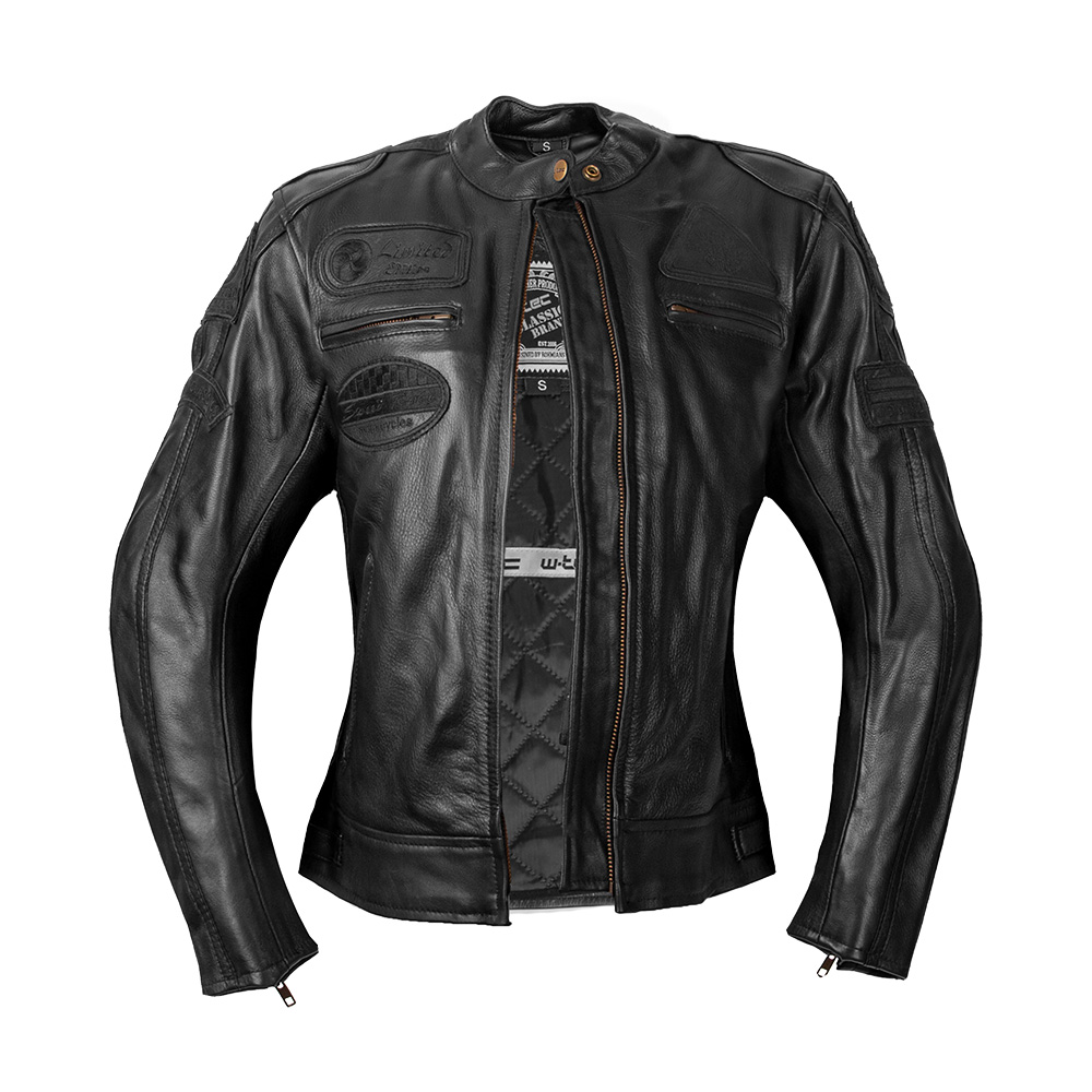 Damen Leder Motorradjacke W-TEC Urban Noir Lady - inSPORTline